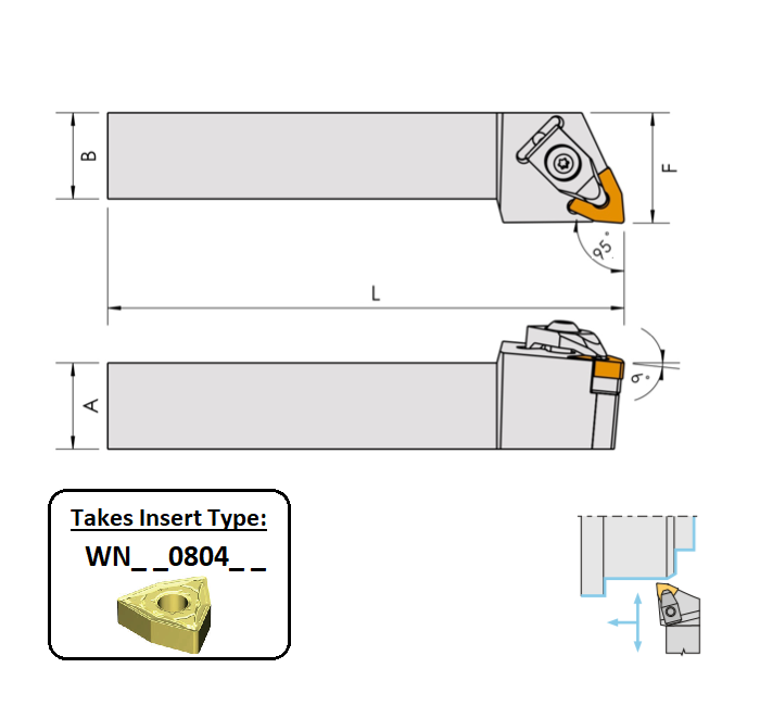 DWLNR 2020 K08 (95Deg) Top Clamp Toolholder - engineeringsupplies.co.uk